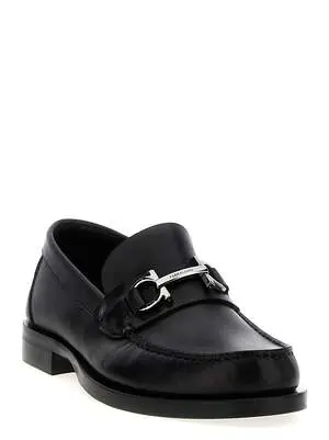 FERRAGAMO Gancini Leather Loafers