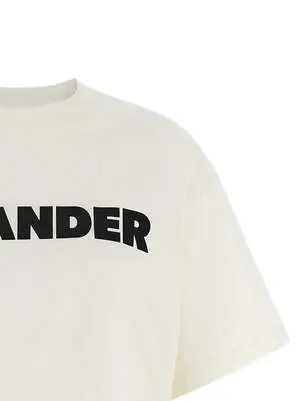 JIL SANDER Oversized Logo Print Cotton T-shirt