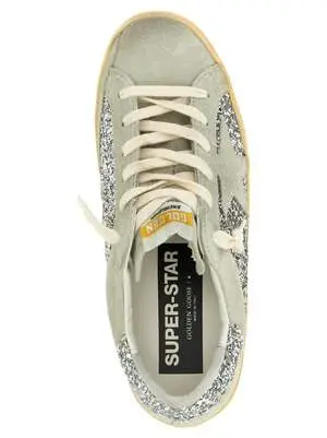 GOLDEN GOOSE Superstar Suede Glitter Sneakers