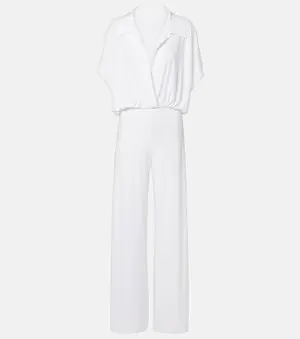 Norma Kamali Jersey Jumpsuit - White