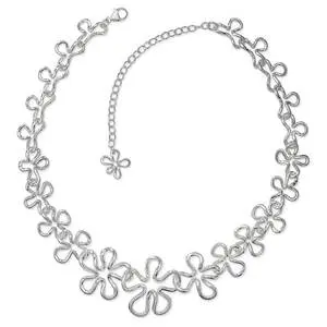 LUCY QUARTERMAINE Sterling Open Splash Necklace - Silver