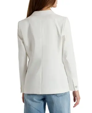 Santorelli Caryn Double-breasted Blazer In Cotton Stretch