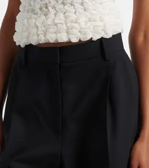 Khaite Auggie Virgin Wool Bermuda Shorts