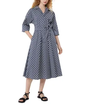 Max Mara Printed Cotton Shirt Dress