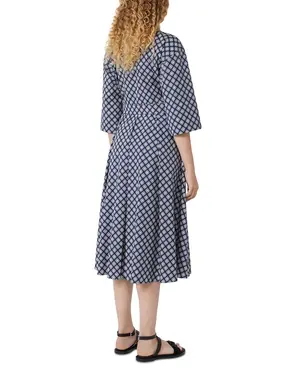 Max Mara Printed Cotton Shirt Dress