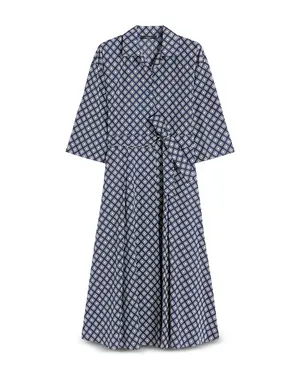 Max Mara Printed Cotton Shirt Dress