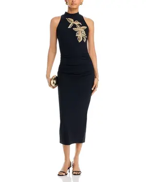 Chiara Boni La Petite Robe Embellished Midi Dress