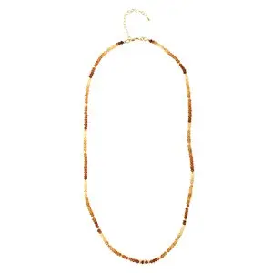 SHAR OKE Gold-filled Ombre Hessonite Beaded Necklace - Gold/yellow