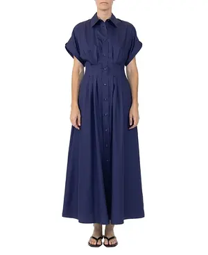 CALLAS MILANO Corsica Sleeveless Shirtdress - Deep Sea