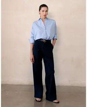 CALLAS MILANO Sailor Wide Leg Pants - Navy