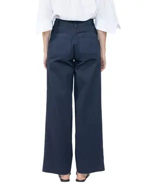 CALLAS MILANO Sailor Wide Leg Pants - Navy