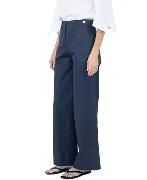 CALLAS MILANO Sailor Wide Leg Pants - Navy