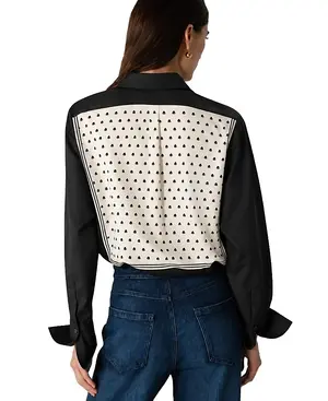 CALLAS MILANO Printed Shirt - Black/black Dots