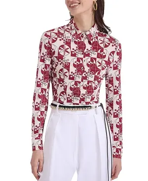La DoubleJ Fitted Shirt With Geometric Print