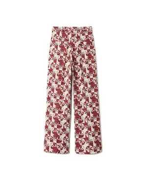 La DoubleJ Printed Loose Wide Leg Pants