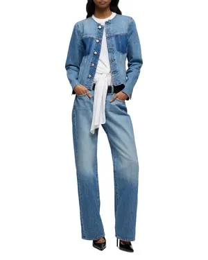 7 For All Mankind Low Rise Straight Jeans