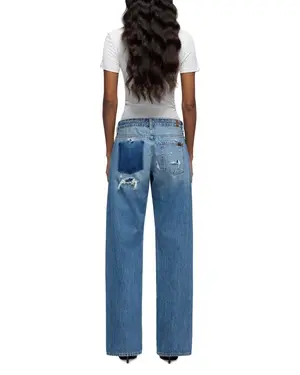 7 For All Mankind Low Rise Straight Jeans