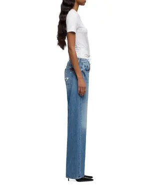 7 For All Mankind Low Rise Straight Jeans
