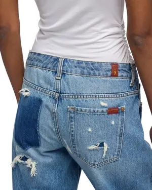 7 For All Mankind Low Rise Straight Jeans