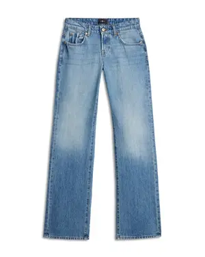 7 For All Mankind Low Rise Straight Jeans