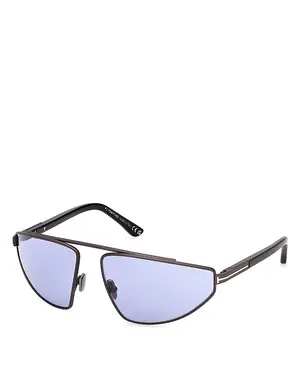 TOM FORD Pilot Sunglasses - Gray/violet