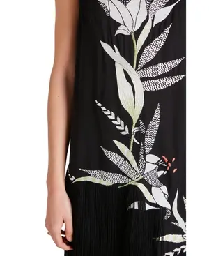 TEMPERLEY LONDON Madeline Mini Dress With Fringe - Black