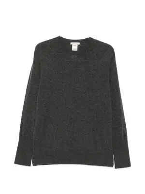 THE ROW Odelle Cashmere Crewneck Sweater - Grey