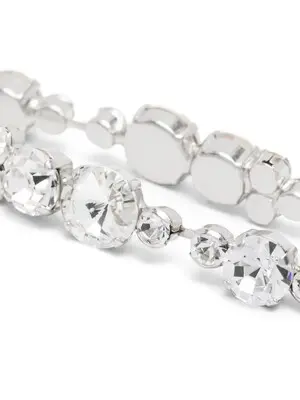 FORTE_FORTE Crystal Pendant Drop Earrings - Silver