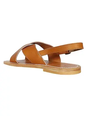K.JACQUES Osorno Leather Sandals - Brown