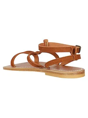 K.JACQUES Arelate Leather Sandals - Brown