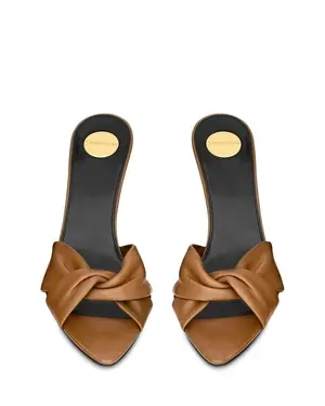 Saint Laurent Franciane Mules - Macadamia