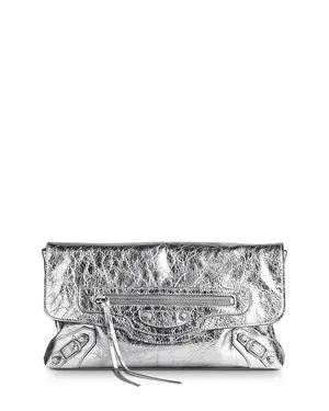 Balenciaga Le City Clutch - Silver