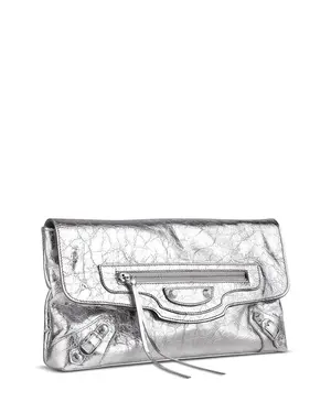 Balenciaga Le City Clutch - Silver