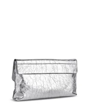 Balenciaga Le City Clutch - Silver