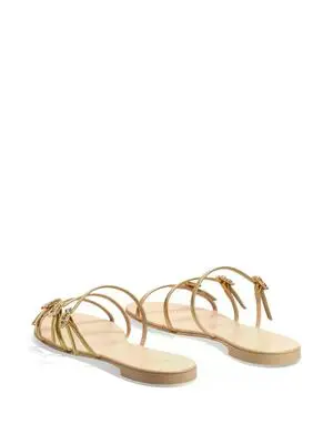 TEMPERLEY LONDON Eclipse Flat Sandals - Gold