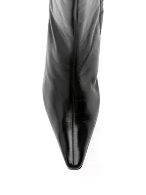 ALOHAS Pointed-toe Kitten-heel Boots