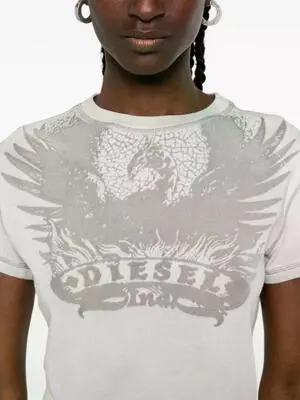 DIESEL® T-ila-aa7 Graphic Print T-shirt - Grey