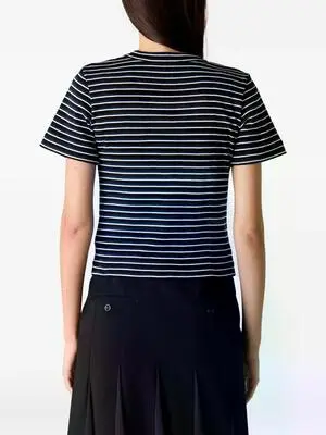 Sacai Striped Ribbed T-shirt