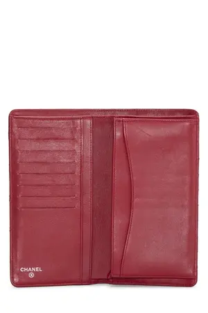 Chanel Quilted Caviar Classic Long Yen Wallet