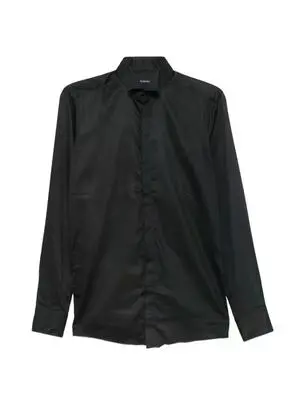 CARLO PIGNATELLI Classic-collar Concealed-placket Shirt