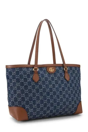 Gucci Ophidia Gg Denim Tote