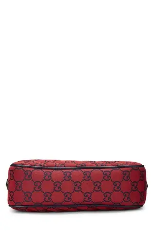 Gucci Gg Marmont Canvas Crossbody Bag - Red