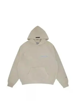 Fear Of God Logo Print Hoodie - Neutrals