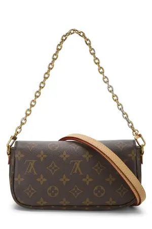 LOUIS VUITTON Monogram Canvas Ivy Wallet On Chain