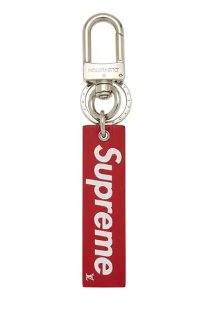 LOUIS VUITTON Supreme X Epi Keychain - Red