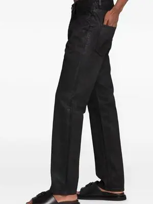 Roberto Cavalli Straight-leg Coated Jeans