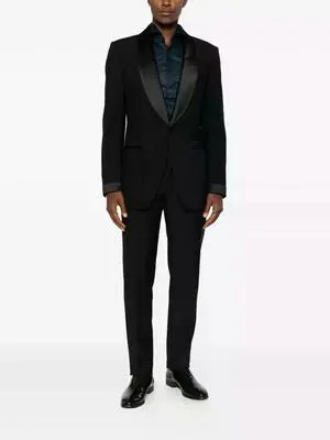 CARLO PIGNATELLI Spread-collar Slim-fit Shirt