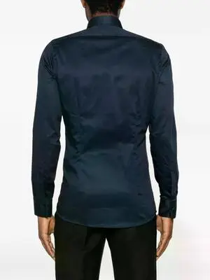 CARLO PIGNATELLI Spread-collar Slim-fit Shirt