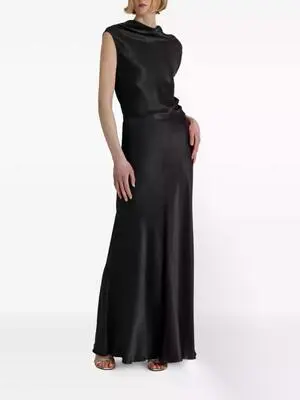 Alberta Ferretti Cowl Neck Sleeveless Top