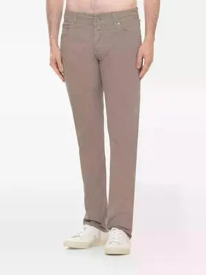Jacob Cohen Slim-fit Logo Patch Trousers